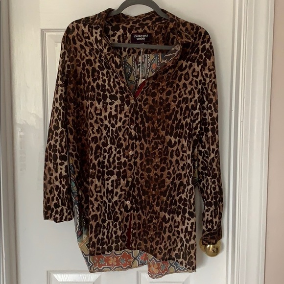 Johnny Was | Tops | Johnny Was Cheetah Shirt | Poshmark
